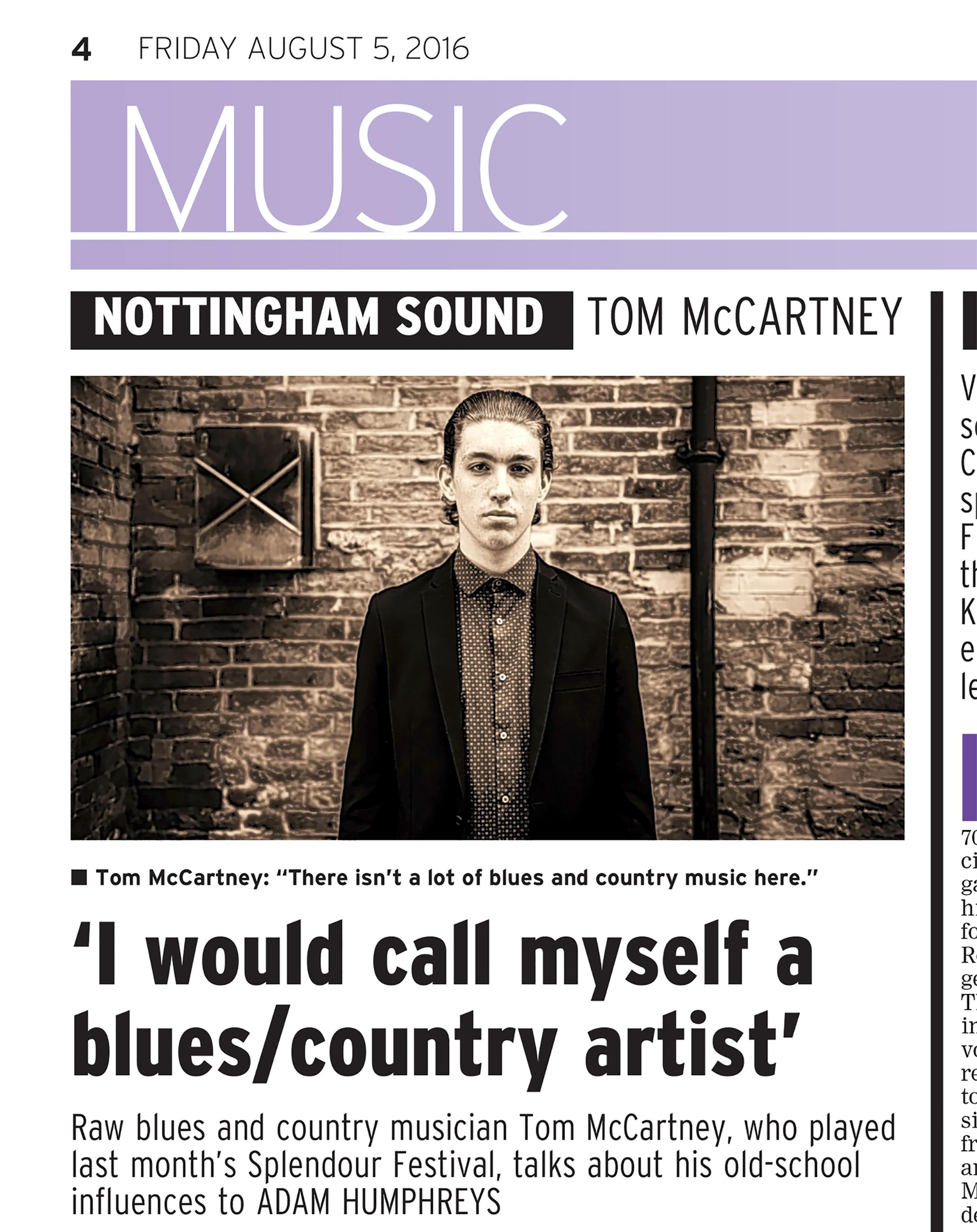 Nottingham Post Q&A – Adam's Journal